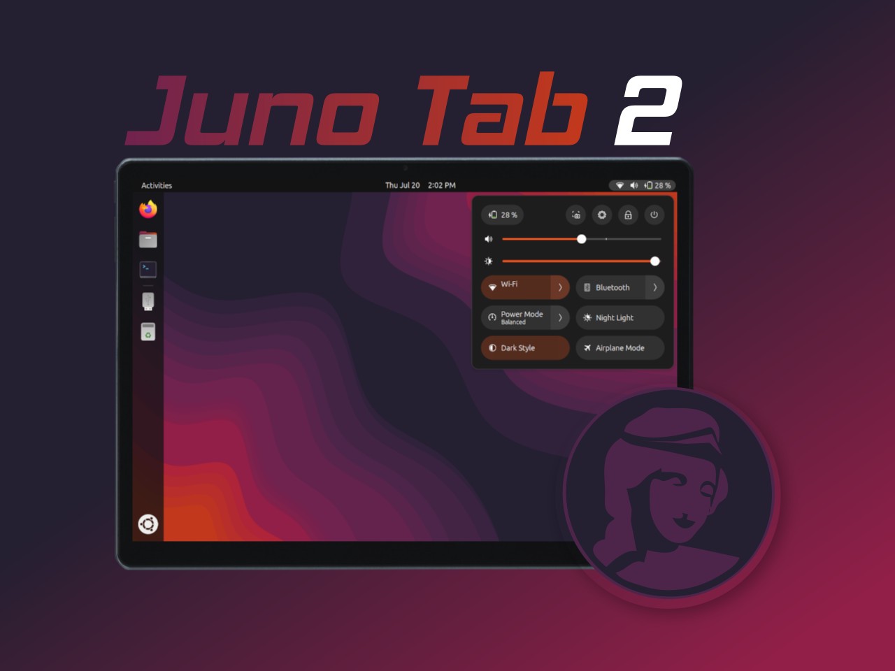Juno Tab 2 Linux Tablet Ships with Debian, Ubuntu, Manjaro, or Mobian