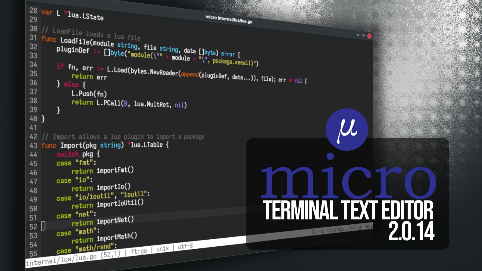 Micro 2.0.14 Terminal Text Editor Brings Key Improvements