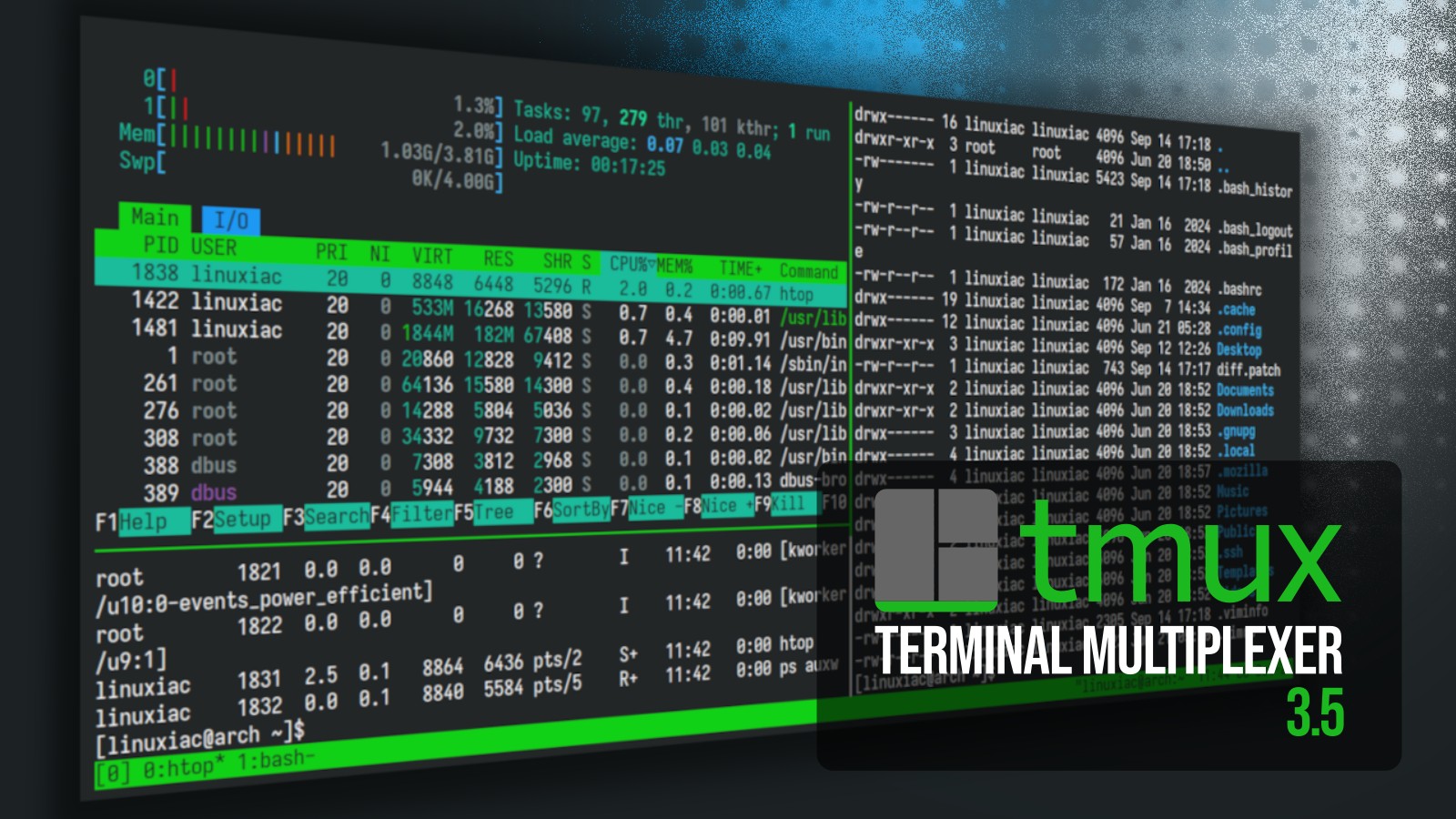 Tmux 3.5 Released with Extended Keys Support and New Features