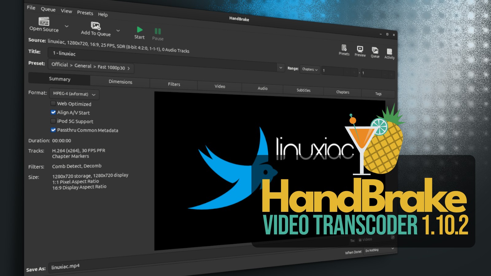 HandBrake 1.10.2 Fixes High Depth Video Crash and Updates AV1 Libraries