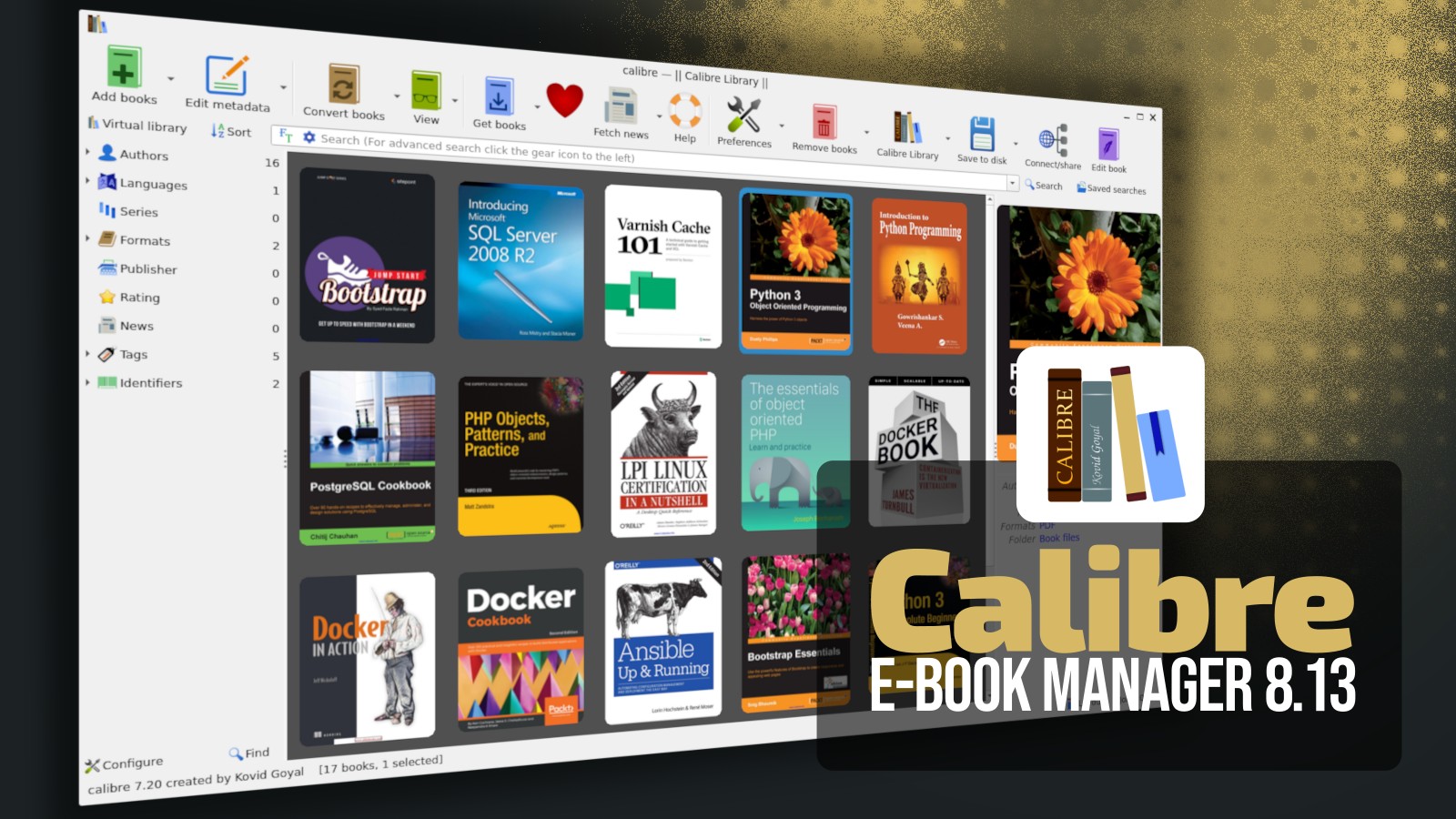 Calibre 8.13 Released with Virtual Library Improvements